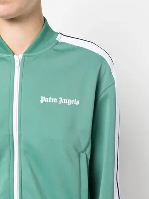 Palm Angels Logo-print Track Jacket - Green