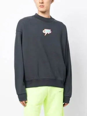 Off-White Degrade Thund Crewneck Sweatshirt - Grey