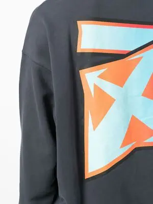 Off-White Degrade Thund Crewneck Sweatshirt - Grey