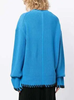 3.1 Phillip Lim Ribbed V-neck Jumper With Cut-out Detail