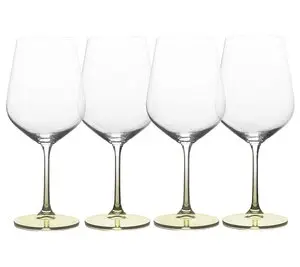 MIKASA Gianna Ombre Sage Set Of 4 Red Wine Glas Ses - One-color