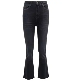 7 For All Mankind Slim Kick High-rise Jeans