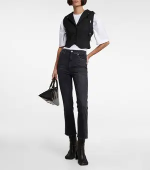 7 For All Mankind Slim Kick High-rise Jeans