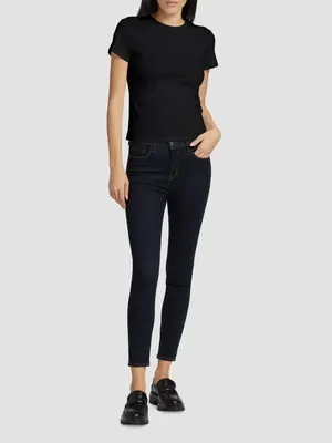 Theory Tiny Short-sleeve Cotton Tee - Black