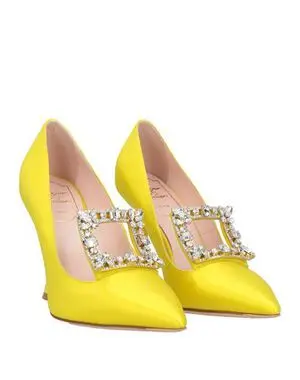 ROGER VIVIER Pumps With Appliqués - Yellow