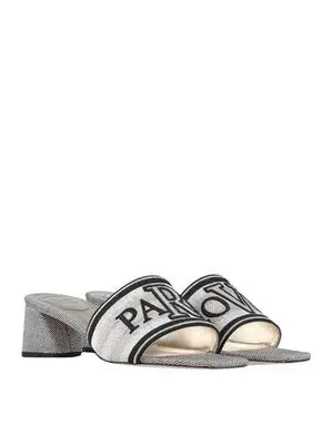 ROGER VIVIER Textile Fiber Sandals - Grey