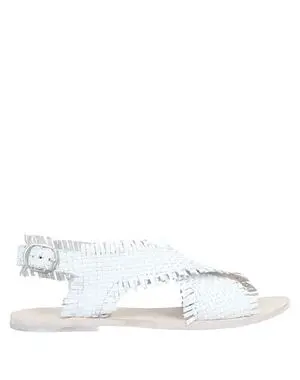 STRATEGIA Sandals In Calfskin - White