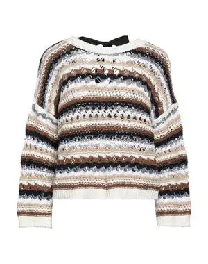 LIU •JO Cotton Sweater - Brown