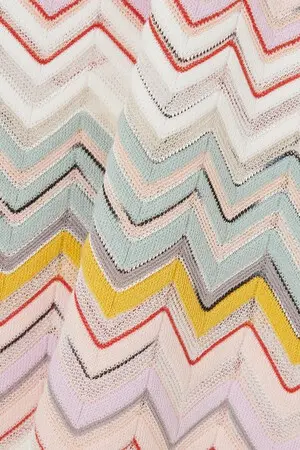 Missoni Striped Metallic Crochet-knit Mini Dress
