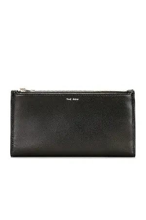 THE ROW Multi Zipped Wallet In Black