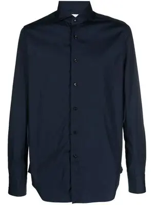 XACUS Wrinkle-free Tailored Travel Shirt - Blue