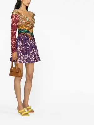 Zimmermann Tiggy Paisley Print Linen Minidress