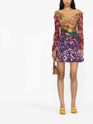 Zimmermann Tiggy Paisley Print Linen Minidress