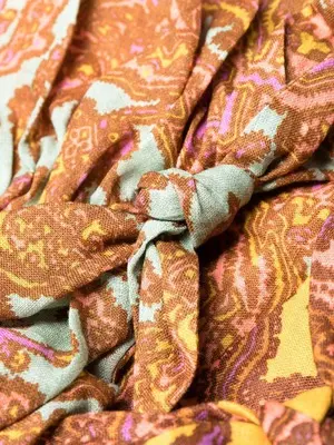 Zimmermann Tiggy Paisley Print Linen Minidress