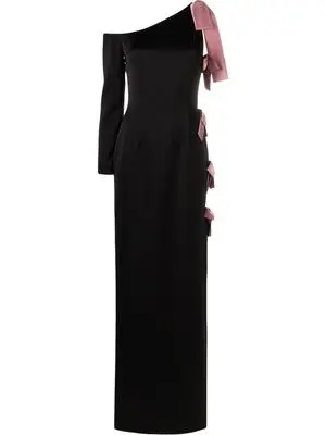 V:PM ATELIER Sadie Bow-embellished Gown