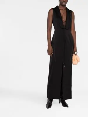 V:PM ATELIER Dario V-neck Midi Dress