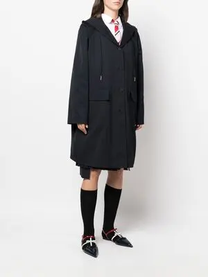 Thom Browne Single-breasted Mid-length Parka