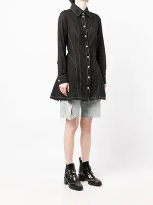 Natasha Zinko Point D'esprit Shirt Dress