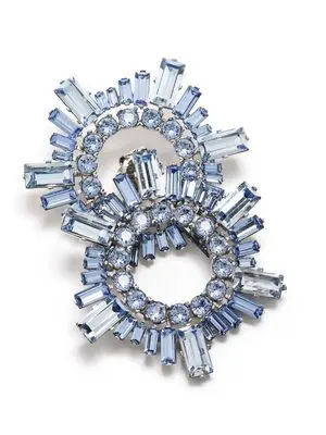 Amina Muaddi Mini Begum Crystal-embellished Earrings