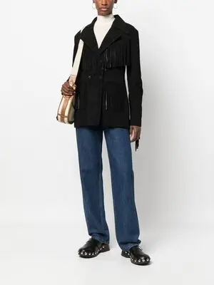 DANCASSAB Rivera Fringed Leather Jacket