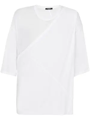 Balmain Gathered-panel Detail T-shirt