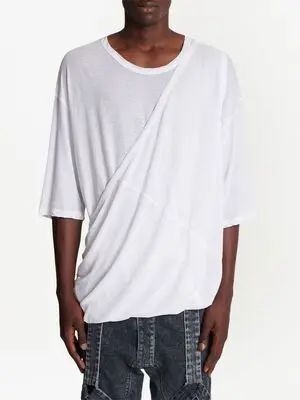 Balmain Gathered-panel Detail T-shirt
