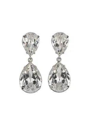 JENNIFER BEHR Judy Crystal Drop Earrings - Silver