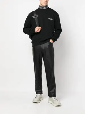 GMBH Logo-embroidered Crew-neck Sweatshirt