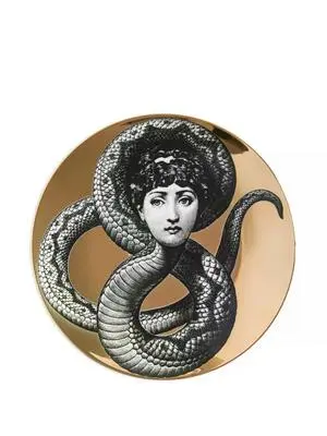 FORNASETTI Tema E Variazioni N. 198 Wall Plate Yellow