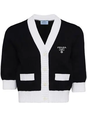PRADA Prada Cropped Cotton Cardigan