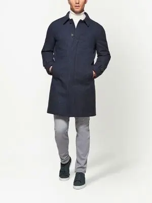 NORWEGIAN WOOL Single-breasted Down-filled Coat