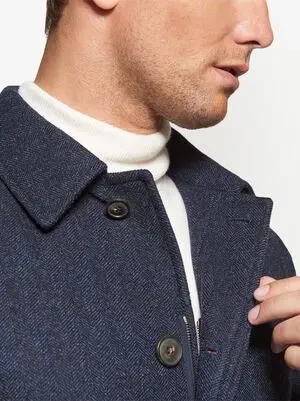 NORWEGIAN WOOL Single-breasted Down-filled Coat