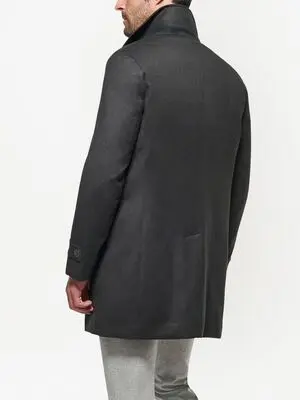NORWEGIAN WOOL Wool-silk Blend Coat - Grey