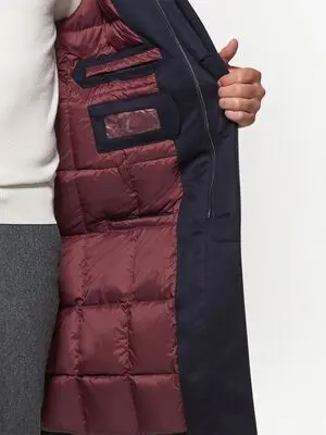 NORWEGIAN WOOL Single-breasted Cashmere Coat - Blue