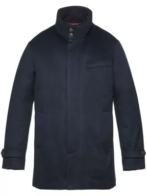 Norwegian Wool Straight Hem Outerwear For Men