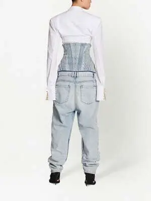 Balmain Boyfriend Corset Jeans