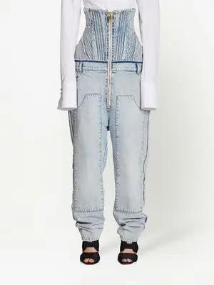 Balmain Boyfriend Corset Jeans