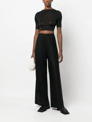 THE ROW High-waisted Wide-leg Trousers