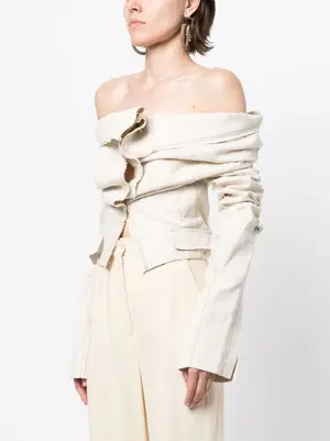 Jacquemus Camargue Scrunched Blouse