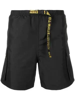 Off-White Classic Industrial Swim Shorts - Black