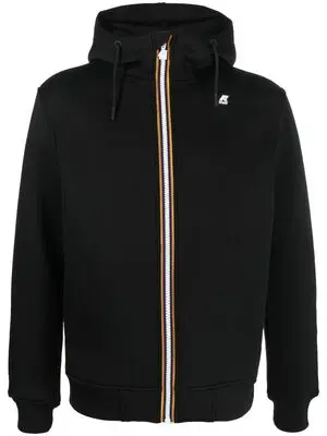 K-WAY Stripe-trim Zip-up Hoodie