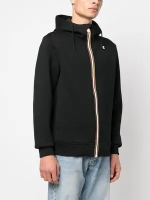 K-WAY Stripe-trim Zip-up Hoodie