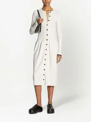 Proenza Schouler White Label Ribbed-knit Button-fastening Dress