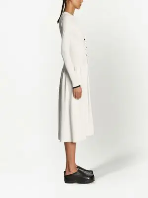 Proenza Schouler White Label Ribbed-knit Button-fastening Dress