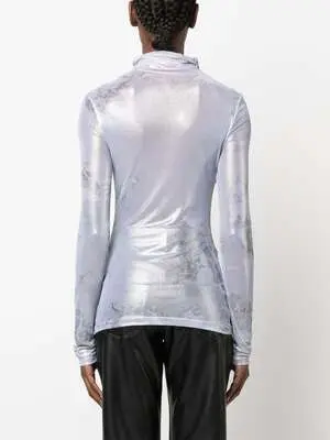 Off-White Twist Effect High Neck Top
