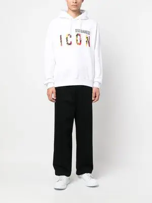 Dsquared2 Icon Print Hooded Sweatshirt