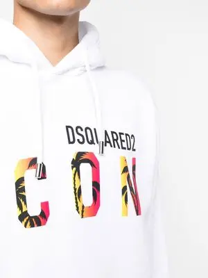 Dsquared2 Icon Print Hooded Sweatshirt