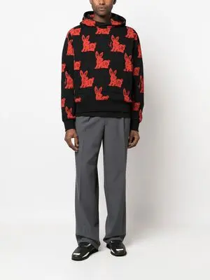 Amiri Rabbit-motif Cotton Hoodie