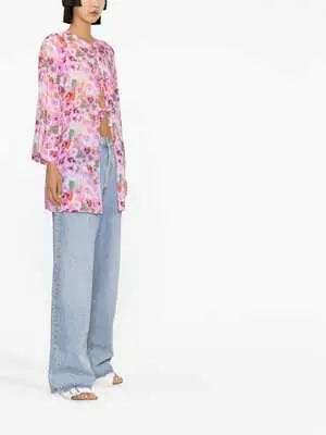 GANNI Floral-print Tunic