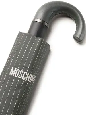Moschino Pinstriped Logo-print Umbrella